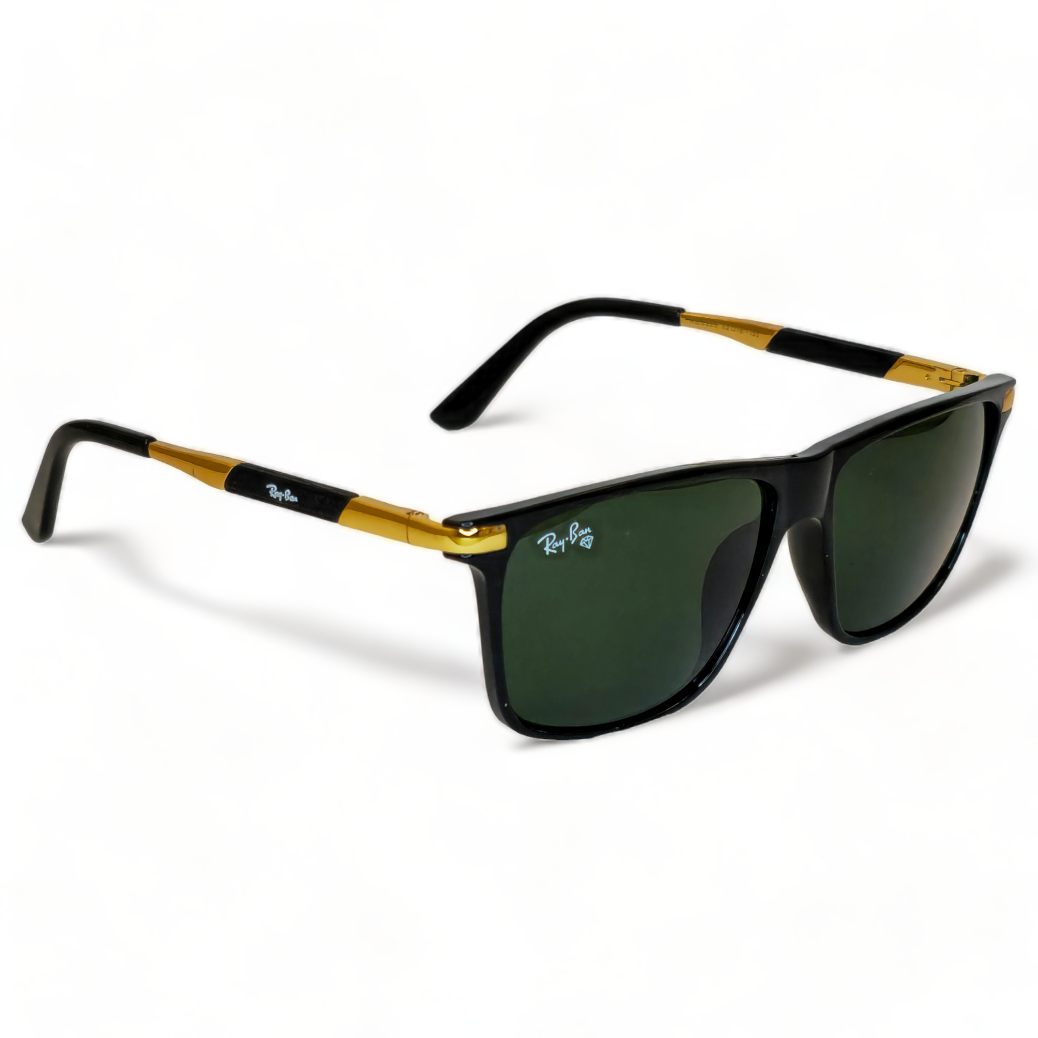 Wide Metal Legs Wayfarer - 4335 - RB - Gold - Unisex – Unjaded